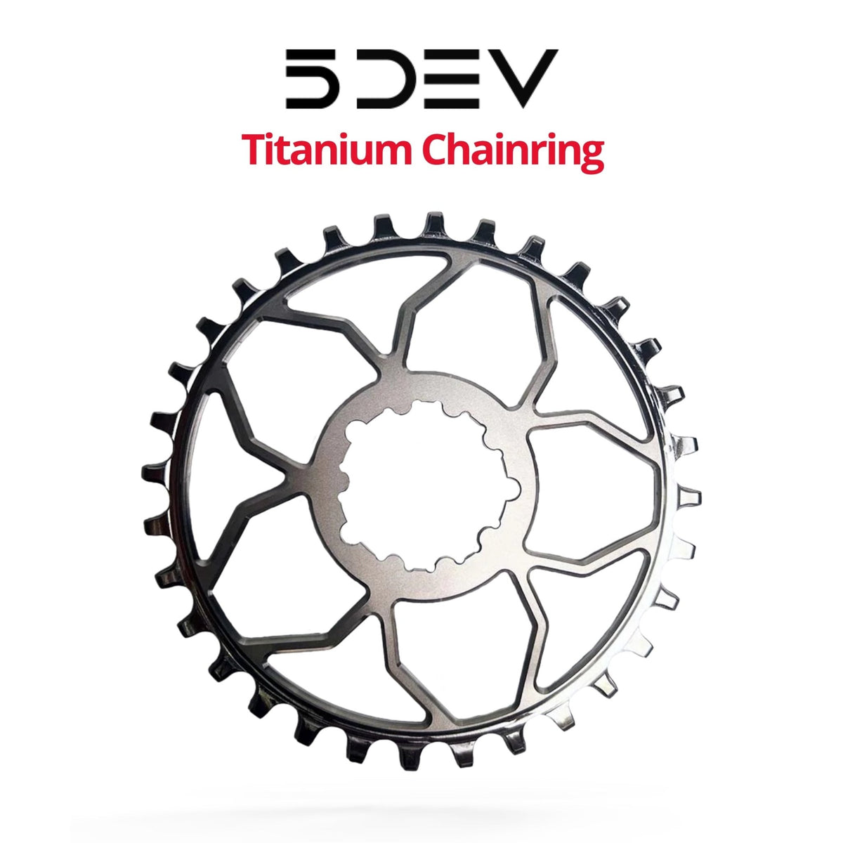 5DEV 3-Bolt Titanium Chainring | Bikecomponents.ca