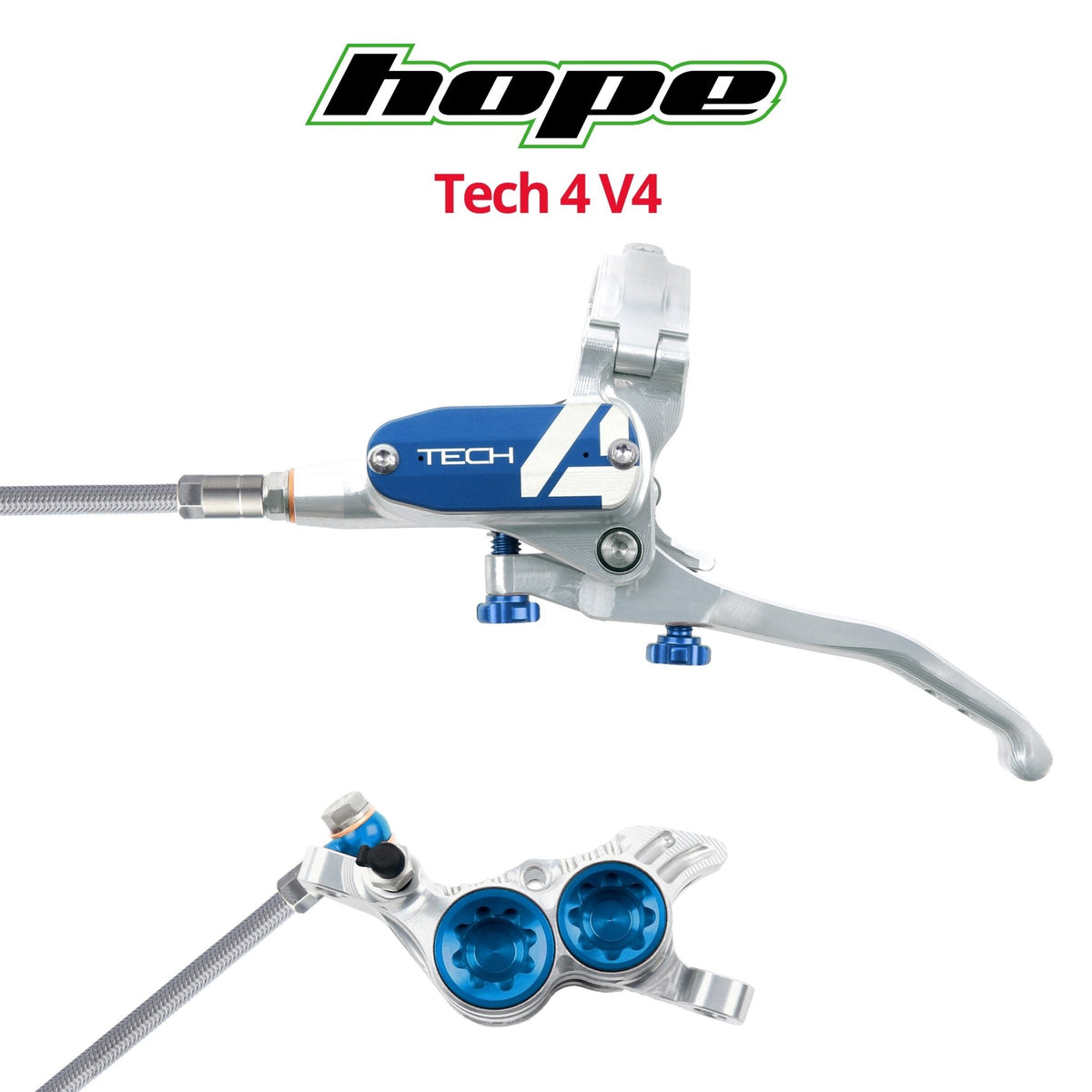Hope Tech 4 V4 4-Piston Disc Brakes | Bikecomponents.ca