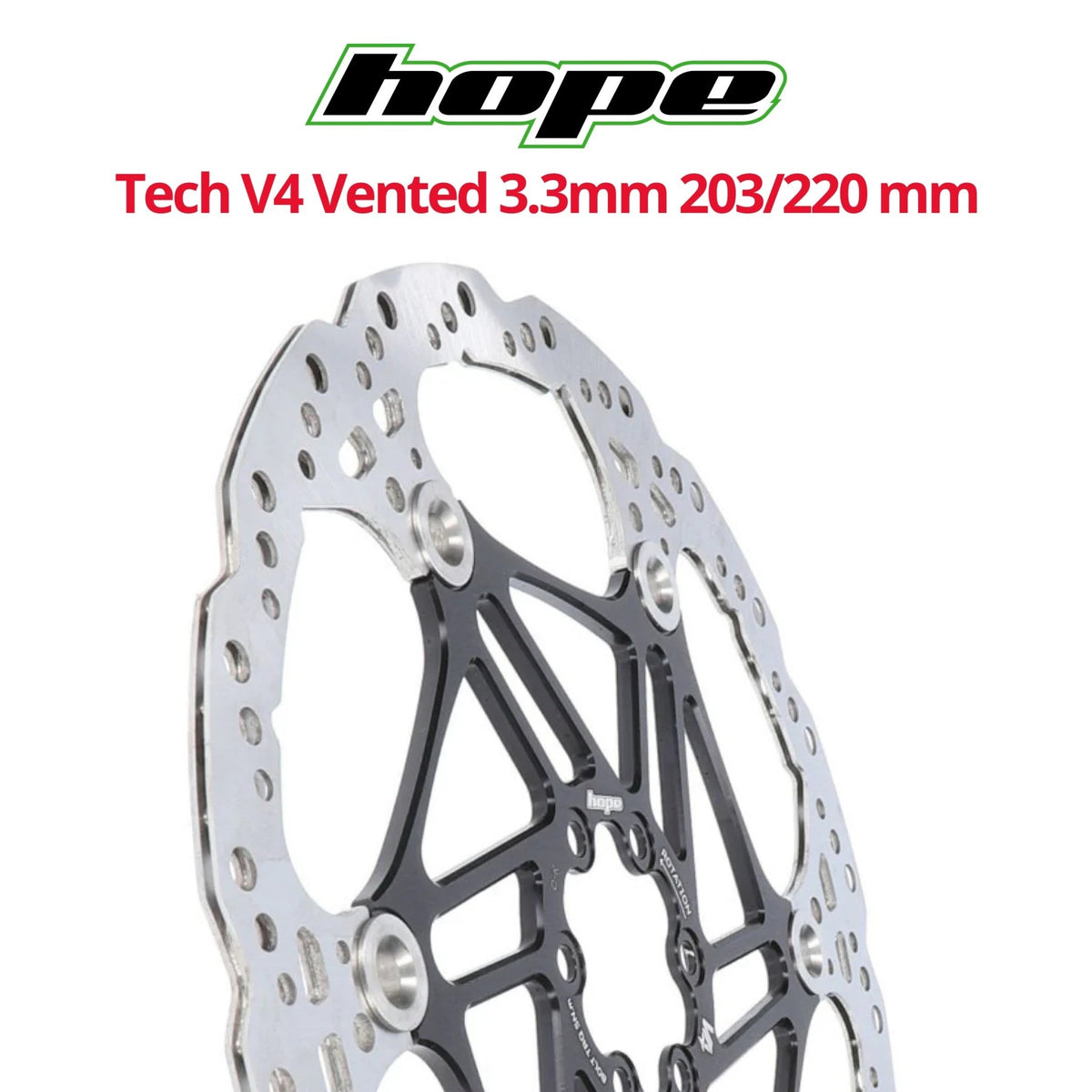 Hope V4 Vented 3.3mm 6-Bolt Disc Brake Rotor | Bikecomponents.ca