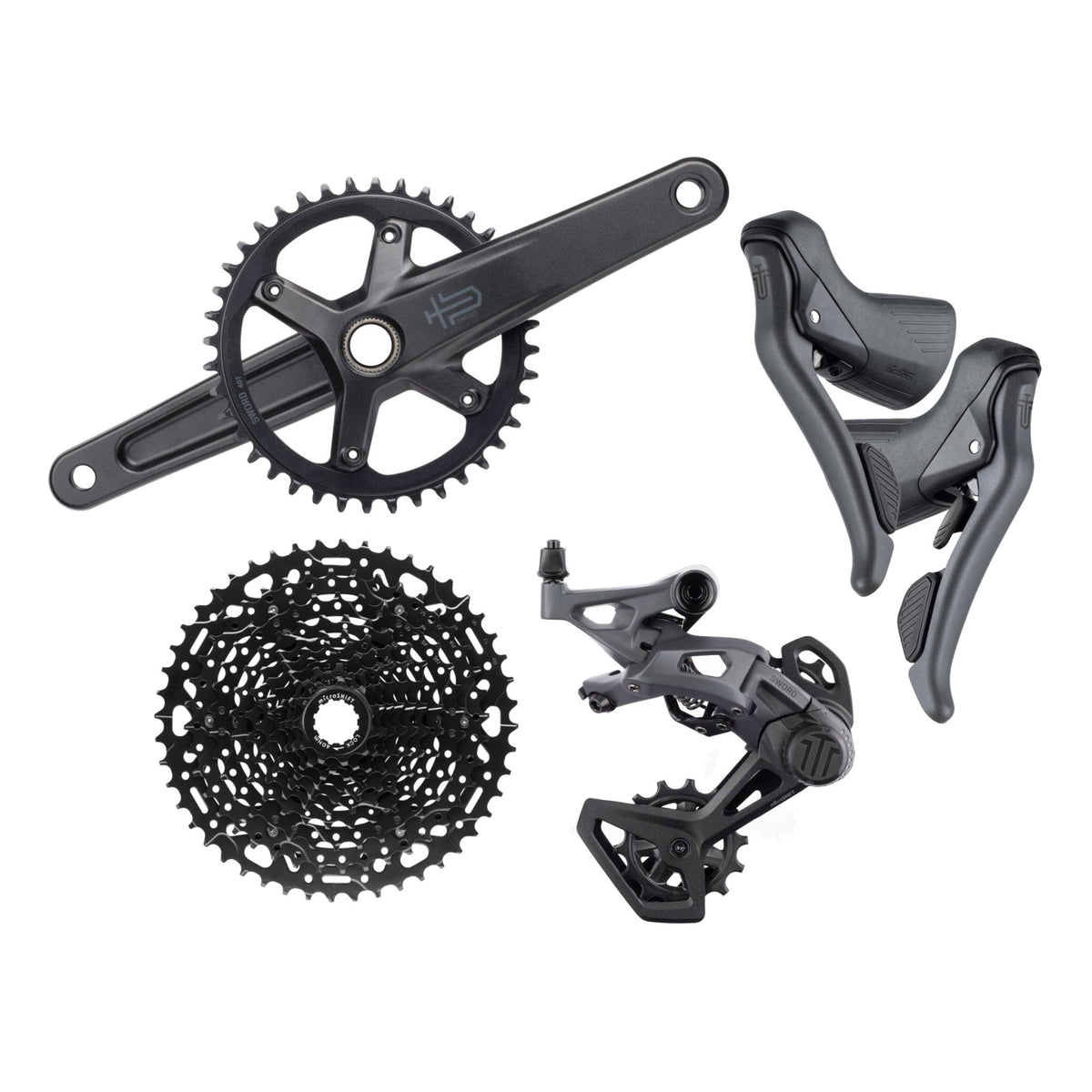 microSHIFT SWORD Adventure Groupset, 1x10, w/ Crankset | Bikecomponents.ca