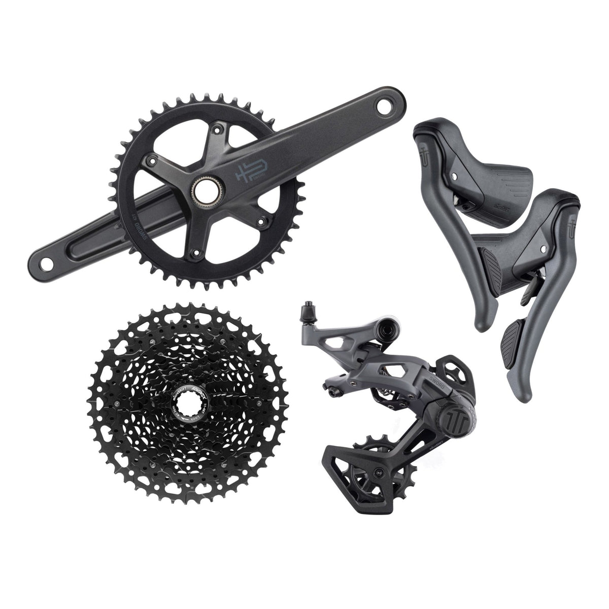 microSHIFT SWORD Adventure Groupset, 1x10, w/ Crankset | Bikecomponents.ca